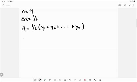 solved find the approximate area under the curves of the given