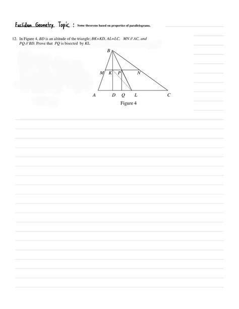 Solved Euclidean Geometry Topic Some Theorems Based On Chegg