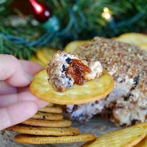 Holiday Port Wine Fig Cheese Ball