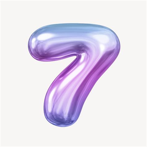 7 Number Seven Pink 3d Premium Photo Rawpixel