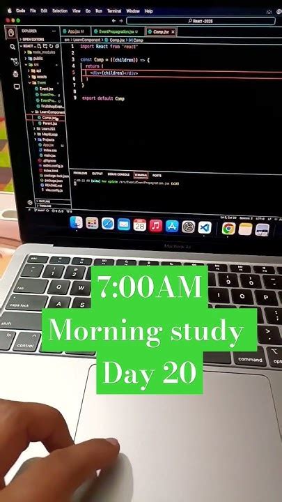 React Js Practice At Morning Day 20 Codingjourney Minivlog