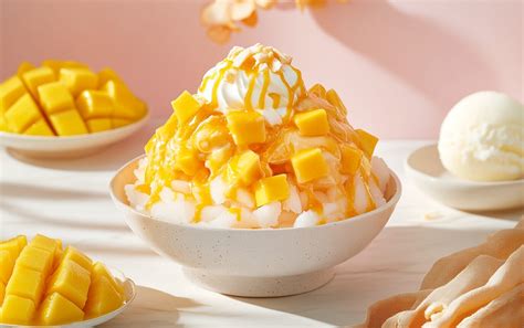 Creamy Mango Shaved Ice Kim Kim Cooking