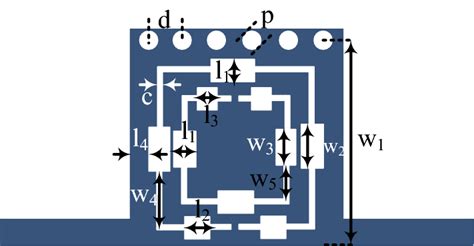 Configuration Of The Hmsiw Bandpass Filter Loaded By The Sircsrr Unit