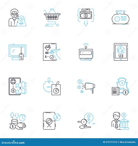 Branding And Identity Linear Icons Set Consistency Differentiation Logo Recognition