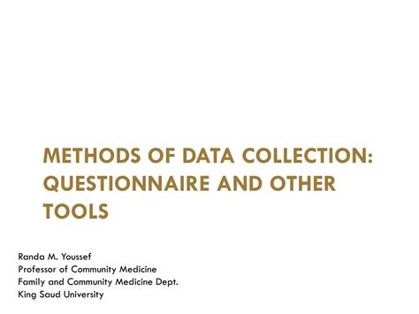 PPT Methods Of Data Collection Questionnaire And Other Tools PowerPoint Presentation ID 8825264