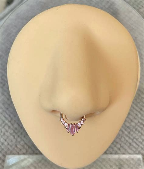 Septum Ring 16g Rose Gold 8mm10mm Septum Piercing Septum Jewelry
