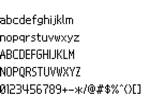 Nintendo Ds Bios Font Free Download 22 Truetype Ttf Opentype Otf Files
