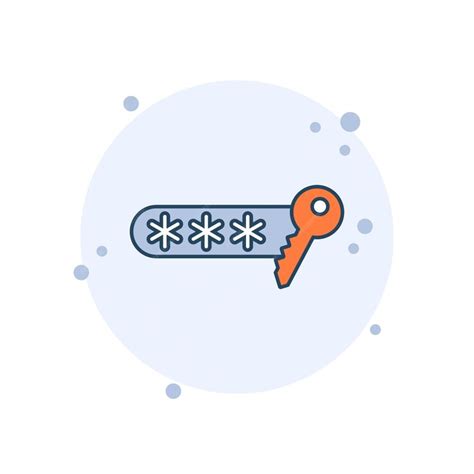 Premium Vector Cartoon Password Key Icon Vector Illustration Key Word