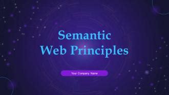 Semantic Web Principal Powerpoint Presentation Slides PPT Sample