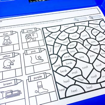Earth Day Phonics Encode and Color by Code Worksheets Science of ...
