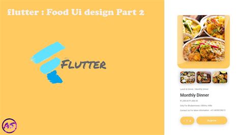 Flutter Food App Ui Design Part 2 Youtube