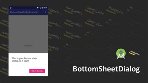 How To Create Bottom Sheet Dialog With Custom View YouTube