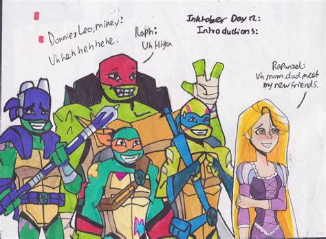 Inktober Tangled Rise Of The Teenage Mutant Hero Central