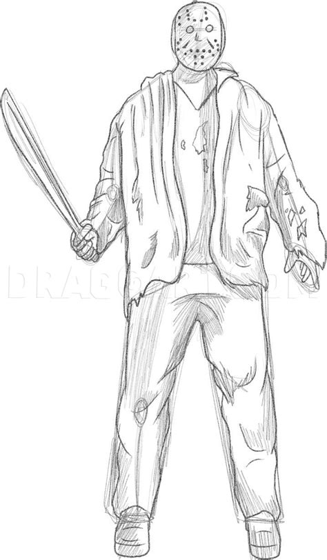 How To Draw Jason Voorhees
