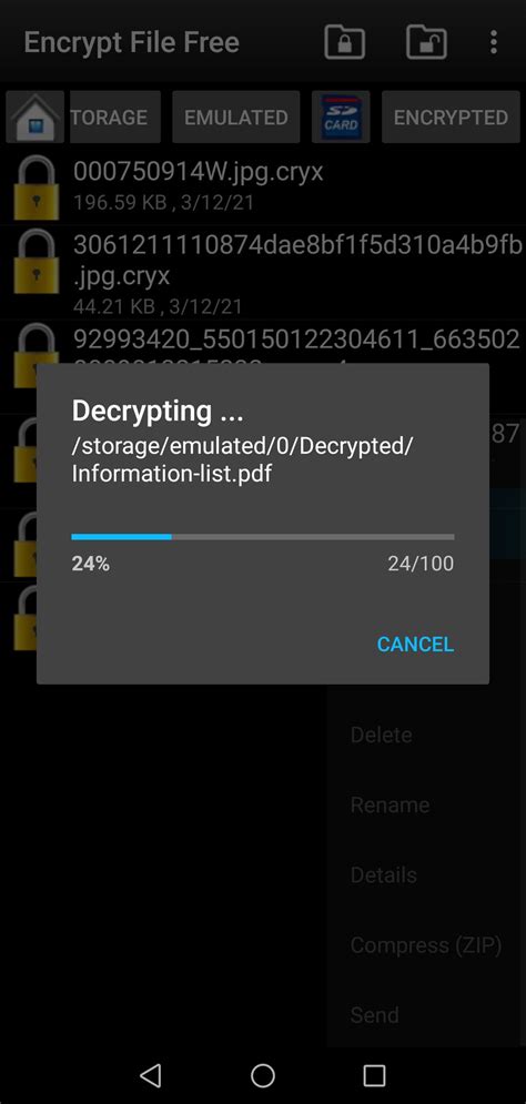 encrypt file free apk for android download