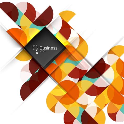 Premium Vector Circle And Triangle Abstract Background Vector