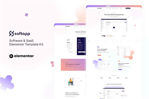 softapp software and saas elementor template kit