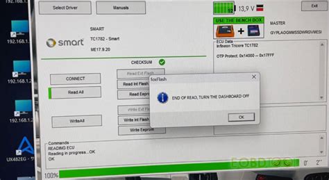 FoxFlash Read Write ECU Feedback Success Or Failure