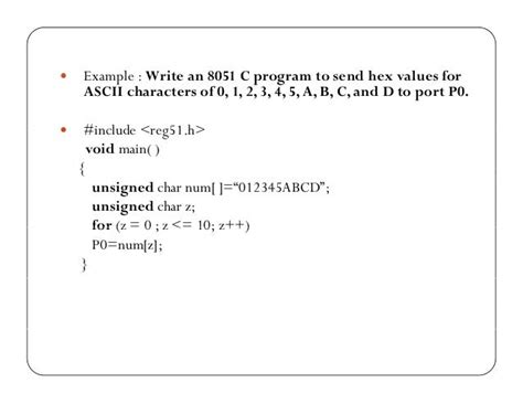 Embedded Development Embedded C Programming Based On 8051 Microcontroller