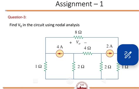 Assignment 1question 3find V0 In The Circuit Using Nodal Analysis