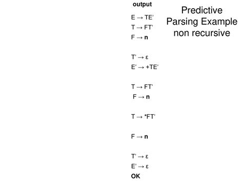 top down parsing teoría de autómatas y lenguajes formales ppt carregar