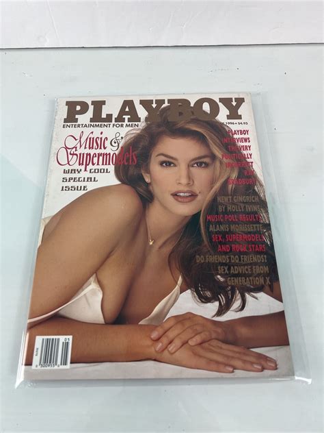 Mavin Playbabe Magazine May 1996 Music And Supermodels Special Edition Cindy Crawford