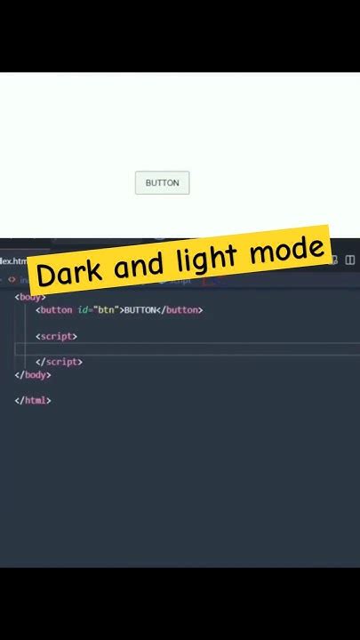 Create Dark And Light Mode Using Html Css And Javascript Htmlfullcourse