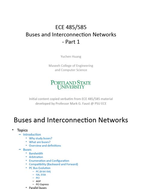 6 Buses Part 1 Pdf Osi Model Computer Hardware