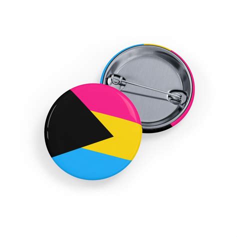 Demi Pan Pride Demi Pansexual Pride Flag Pin Button Pansexual Demisexual Badge Lgbt Lgbtqia Etsy