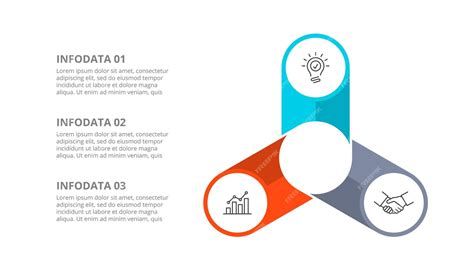 Diagrama Cíclico Infográfico Com Círculos Moderno Modelo De Design