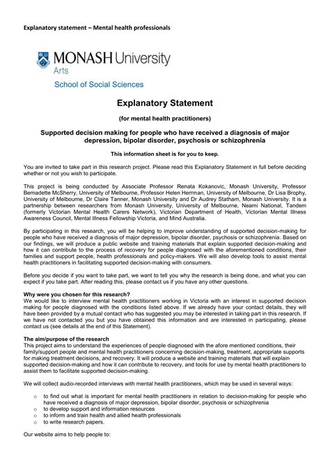 Explanatory Statement