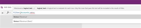 Filter Function In Canvas Power Apps Power Fx Formula Example D365