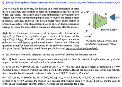 Solved Q This Is A Particle Impact Problem Your Chegg Com
