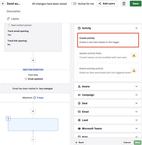 automations sending automated emails knowledge base pipedrive