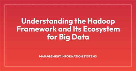 Understanding The Hadoop Framework And Its Ecosystem For Big Data • Slm