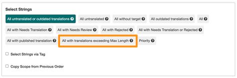 Manage Character Restrictions On The Dashboard • Globallink Strings