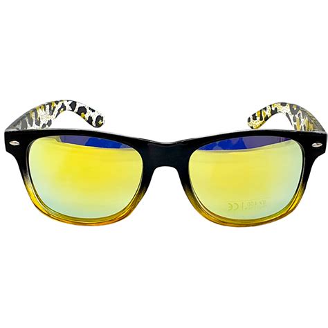 Sunglasses Matte Blue Frame Green Blue Outer Lens