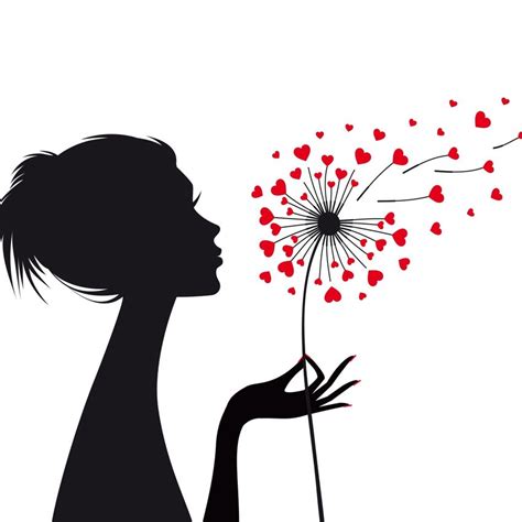 Рисунки силуэта девушки