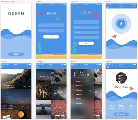 Ocean Ios App Template Sketch Artofit Ocean Ios App Template Sketch Artofit