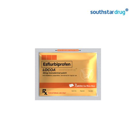 Buy Rx Locoa Patch 40mg 10cm X 14cm 7s Online Southstar Drug