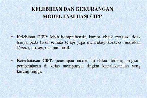 Kelebihan Dan Kekurangan Model Cipp Versus Beda