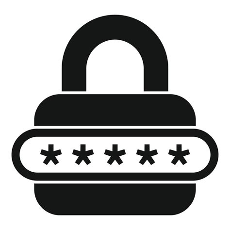 Padlock Login Icon Simple Vector Personal Account 20248580 Vector Art At Vecteezy