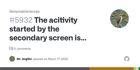 The Acitivity Started By The Secondary Screen Is Displayed On The Main