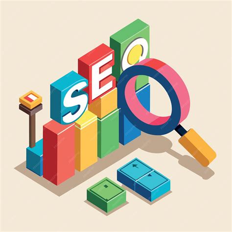 premium vector seo search engine optimization concept as colorful