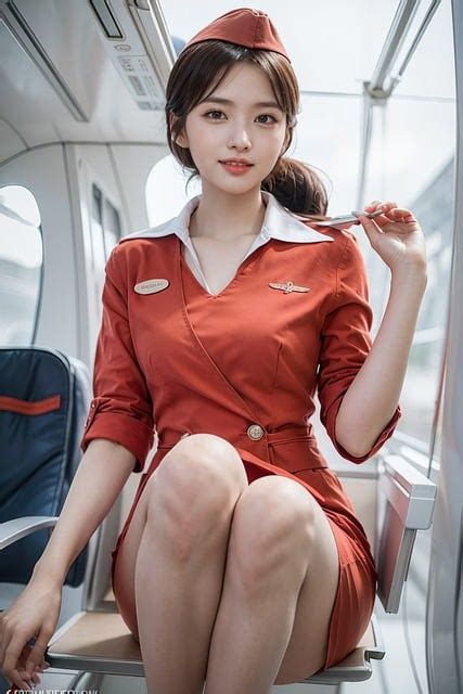 Download Ai Generated Woman Flight Attendant Royalty Free Stock