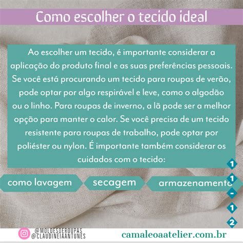 Tipos De Tecidos Camaleoa Atelier De Costura