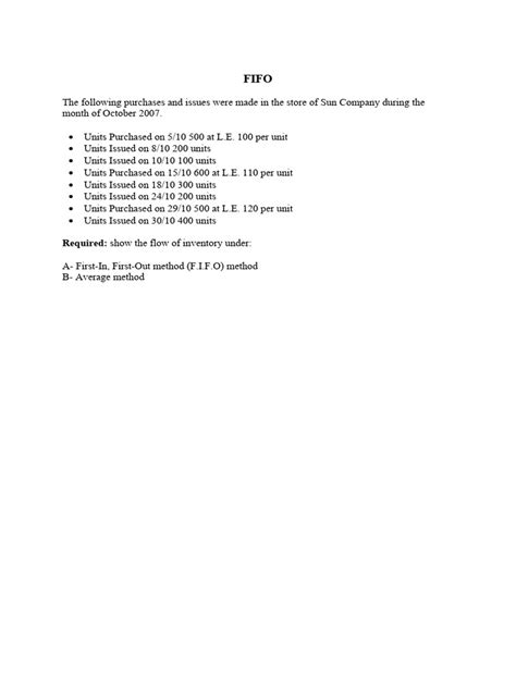 Fifo Example Pdf Technology And Engineering