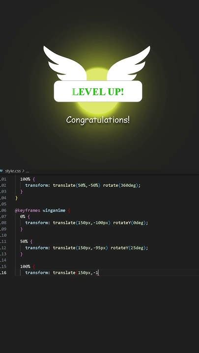 Game Level Up Design😍programming Coding Css Htmlcss Shorts