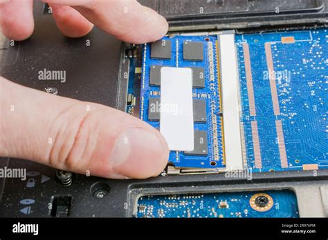 Cyber Data Attack Concept Broken Laptop Crash Motherboard Memory