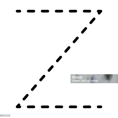 추적 알파벳 소문자 작은 글자 Z 유치원 유치원 및 몬테소리 학교 어린이 필기 연습 활동을위한 점선 요소 사전 작성 0명에 대한 스톡 벡터 아트 및 기타 이미지 Istock